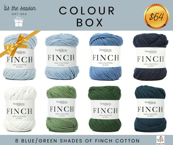 Finch Blue/Green Tones Colour Box – Crumbz Craft