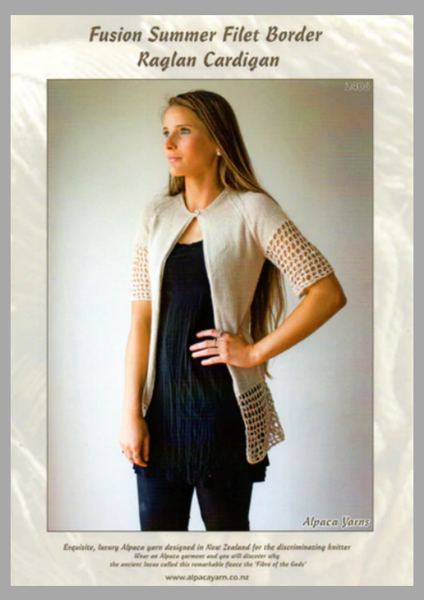 2406 Fusion Summer Filer Border Raglan Cardigan Leaflet – Crumbz Craft